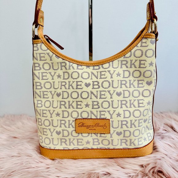 Dooney & Bourke | Bags | Dooney Bourke Signature Logo Canvas And ...